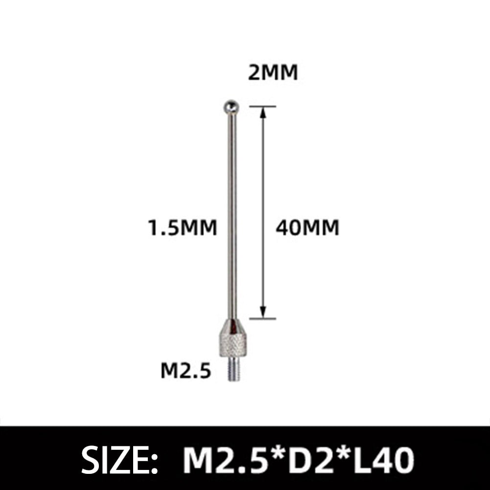 1pc Lever Type Dial Indicator Probe Stainless Steel Micrometer Gauge ...