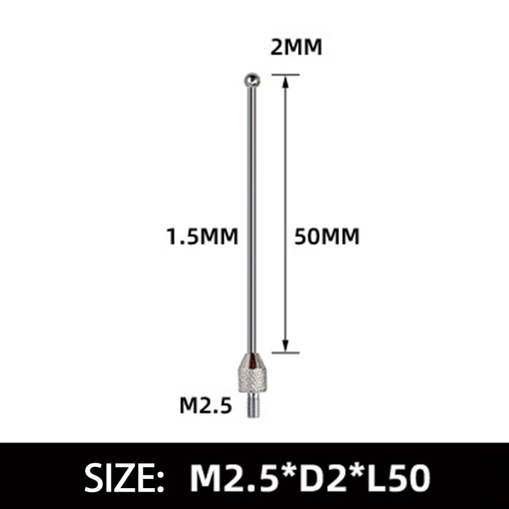1pc Lever Type Dial Indicator Probe Stainless Steel Micrometer Gauge ...