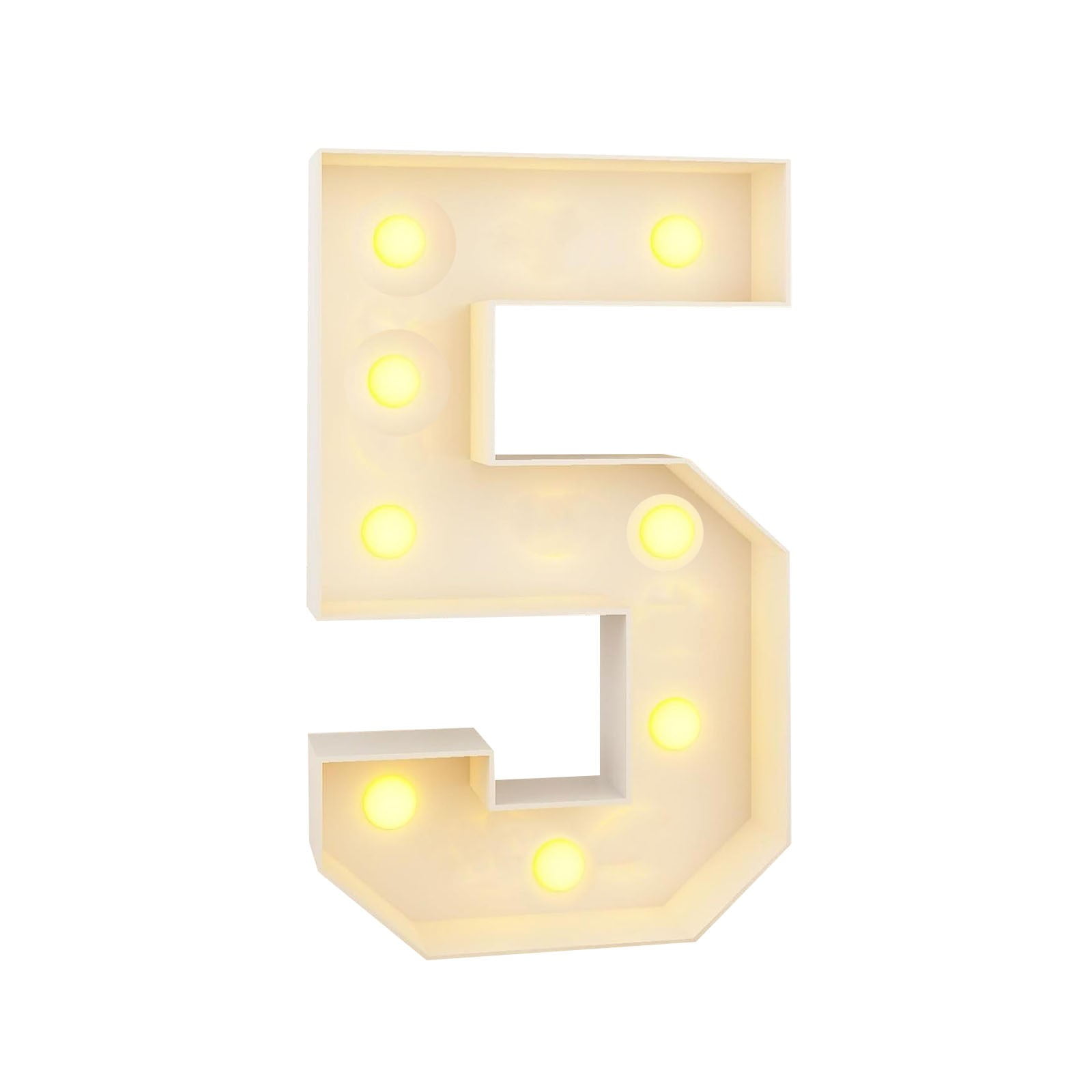 1pc Light up Number 0-9 2ft White Numbers with Light for Birthday Party ...
