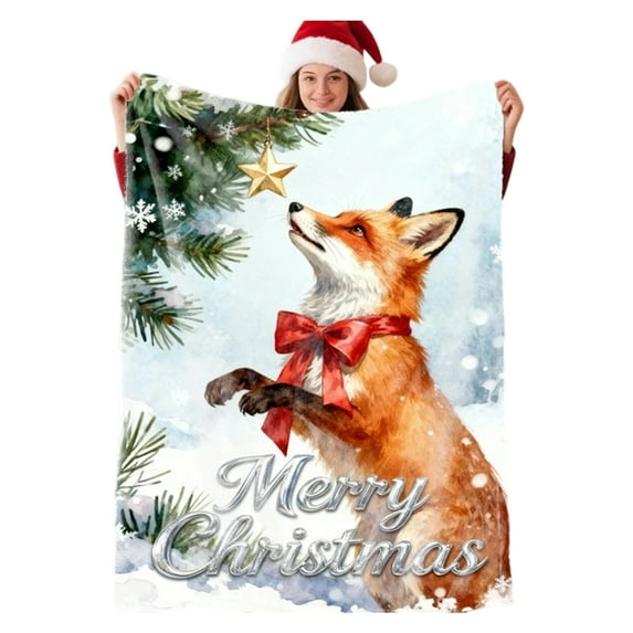 (1pc)Lovely Christmas Animal Blanket Fuzzy Cartoon Blanket for Kids ...
