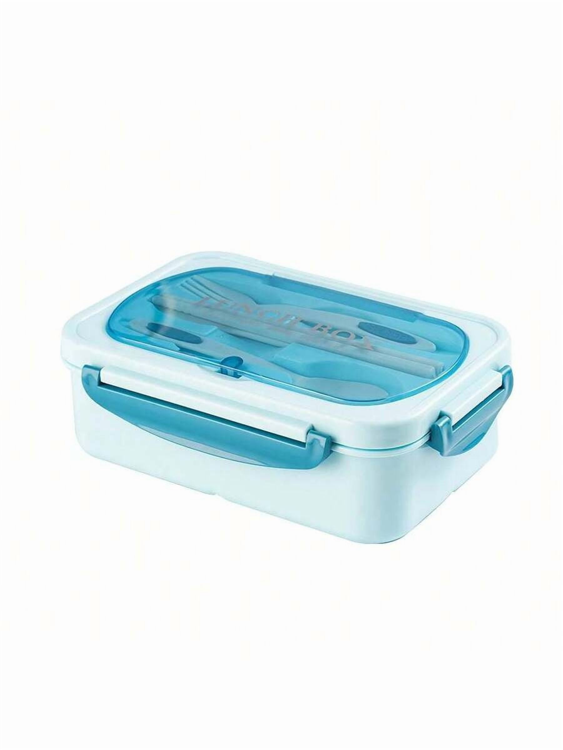 1pc Lunch Box With Utensils, Leak-Proof, Square Shape - To Use In ...