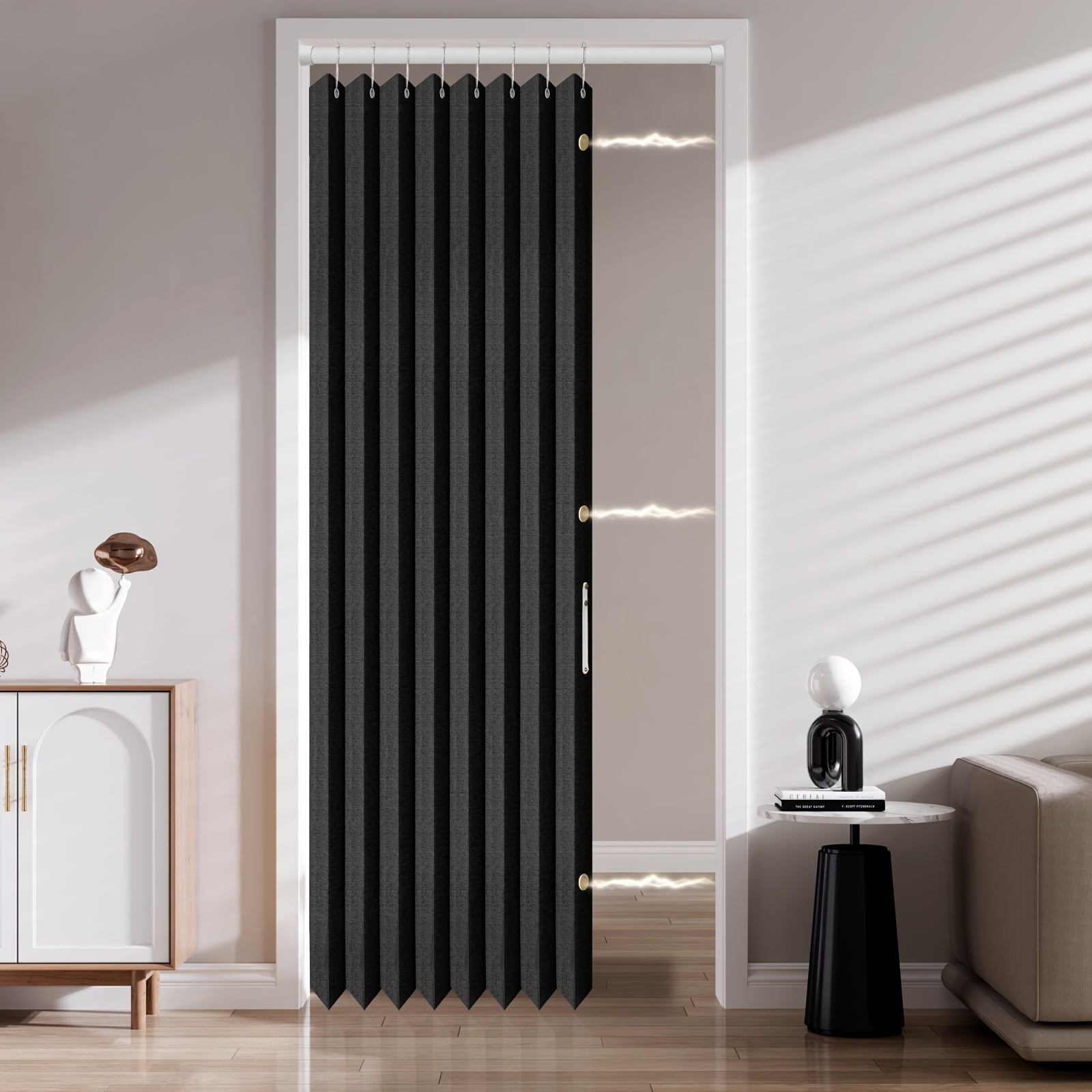 1pc, Magnetic By Curtain Pleated By Curtain Folding By Curtains ...