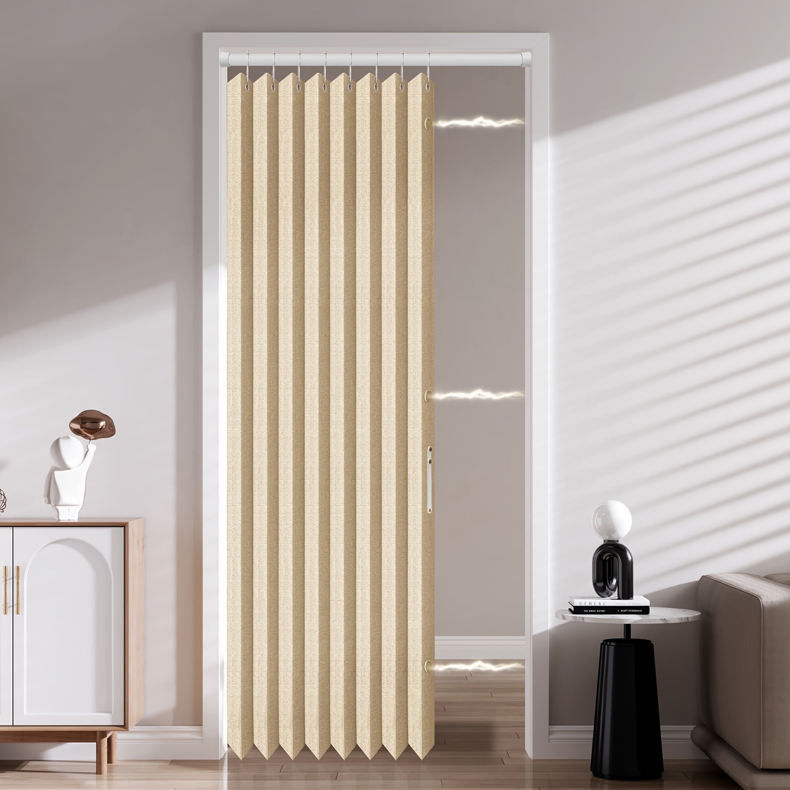 1pc, Magnetic By Curtain Pleated By Curtain Folding By Curtains ...
