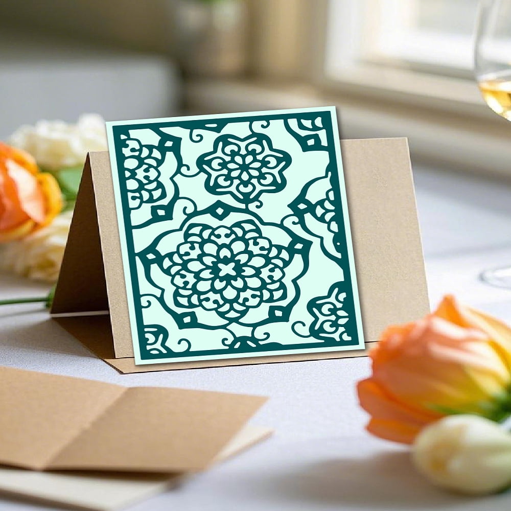 1pc Mandala Flower Theme Carbon Steel Cutting Dies Stencils Photo Album ...