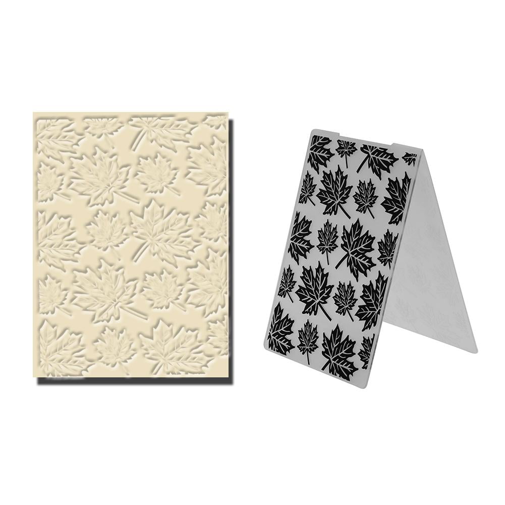 1pc Maple Leaves Plastic Embossing Folder Template For Scrapbook Photo ...
