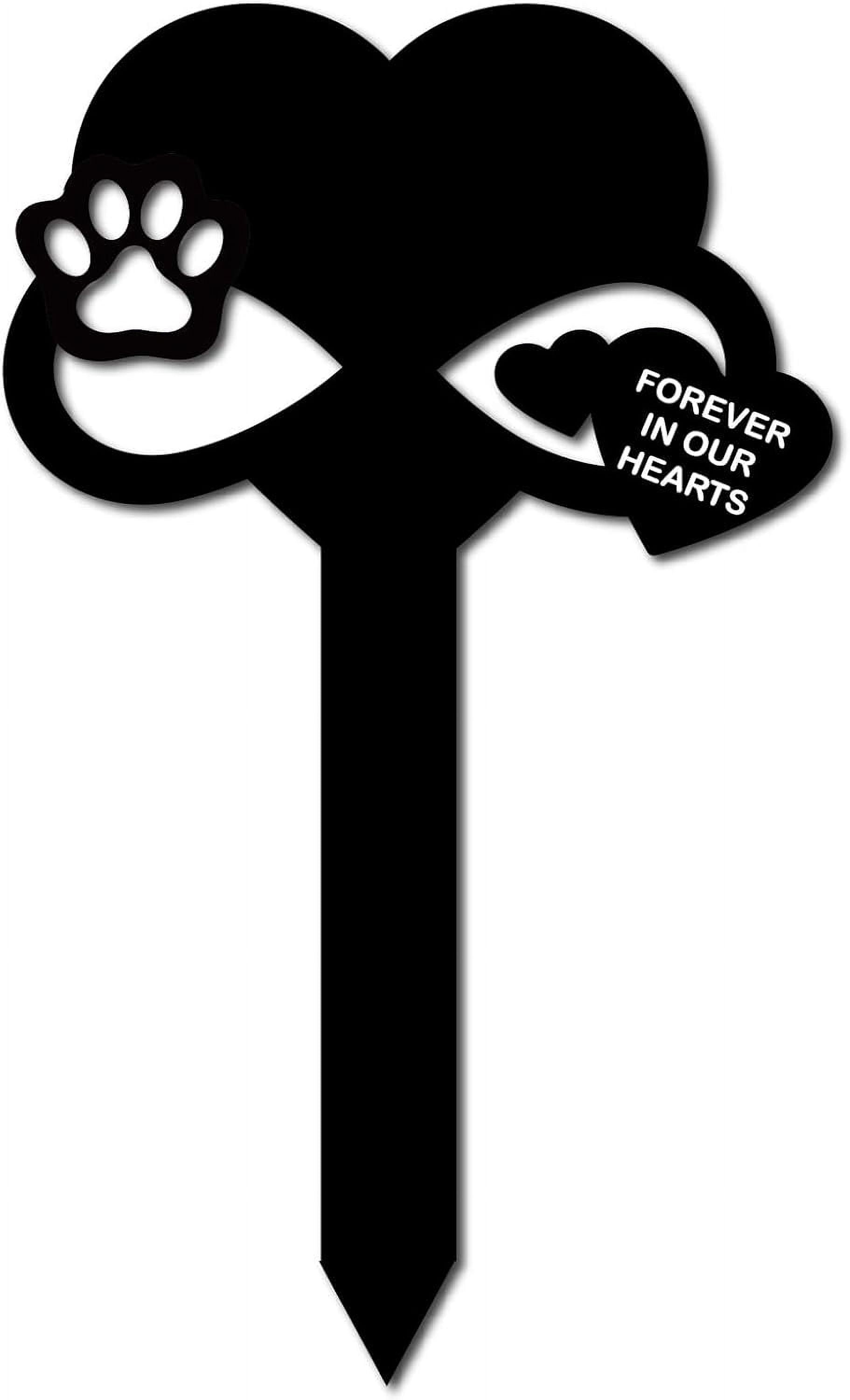 1pc Memorial Grave Markers Love Claw Stake Grave Markers Forever in Our ...
