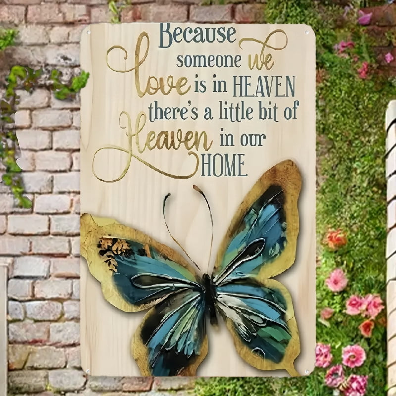 1pc Memorial Metal Sign for Lost Loved Ones 12x8 Inch, Weather ...