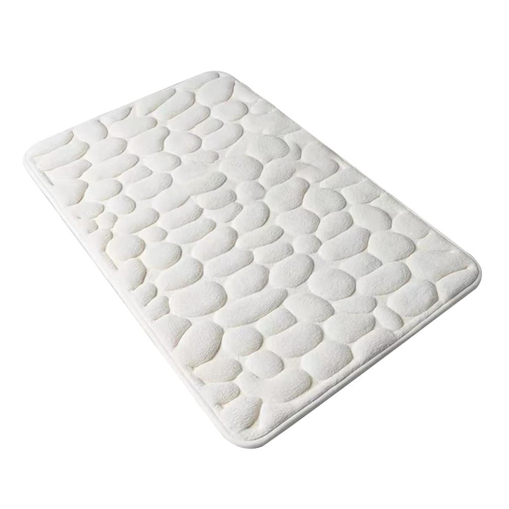 1pc Memory Foam Bathroom Floor Mat, Pebble Embossed Bath Mat, Quick ...