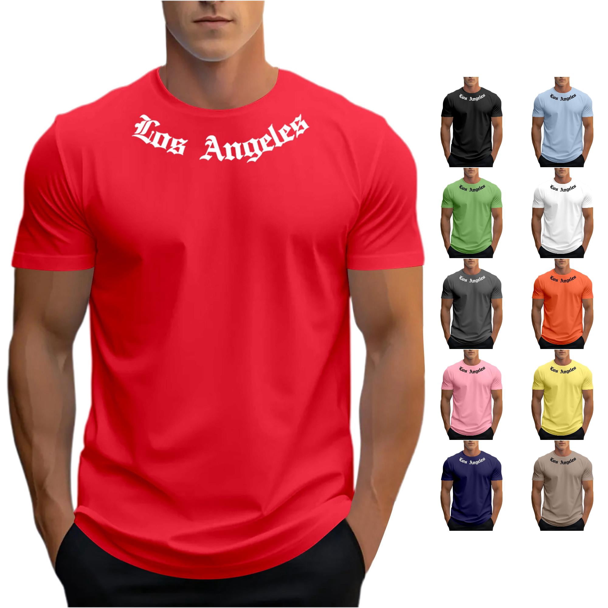 1pc Men'S Casual Short Sleeve T Shirt With Alphabet Print Crew Neck ...