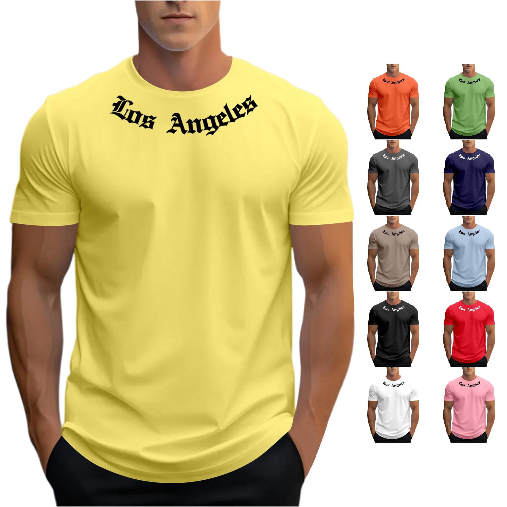 1pc Men'S Casual Short Sleeve T Shirt With Alphabet Print Crew Neck ...