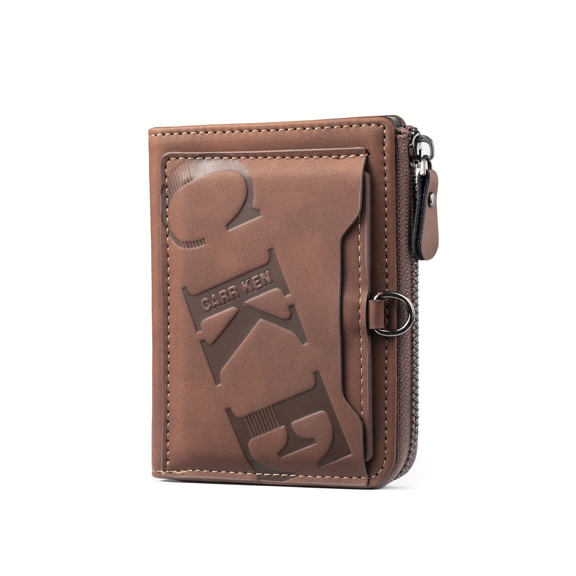 1pc Men'S Vintage Synthetic Faux Leather Wallet - Multi-Compartment ...