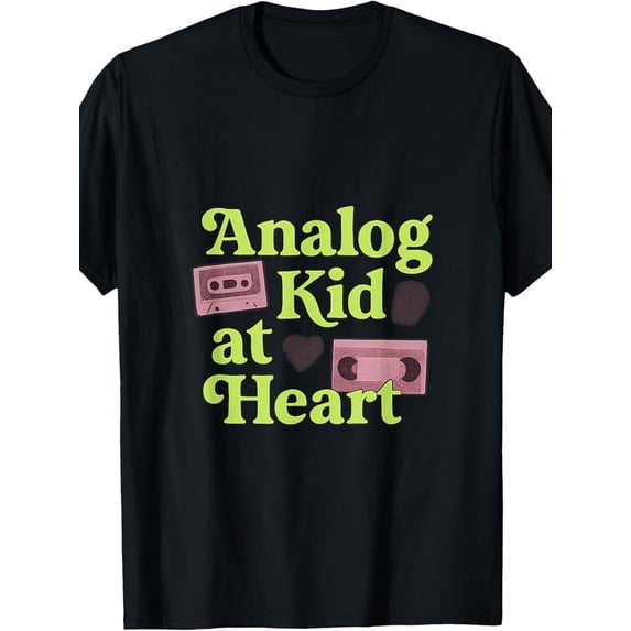 1pc Men & Women Retro Cassette Tape T-Shirt | Vintage Kid Design with ...