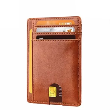 Slim Men's Front Pocket Wallet - Minimalist Leather Design with RFID ...