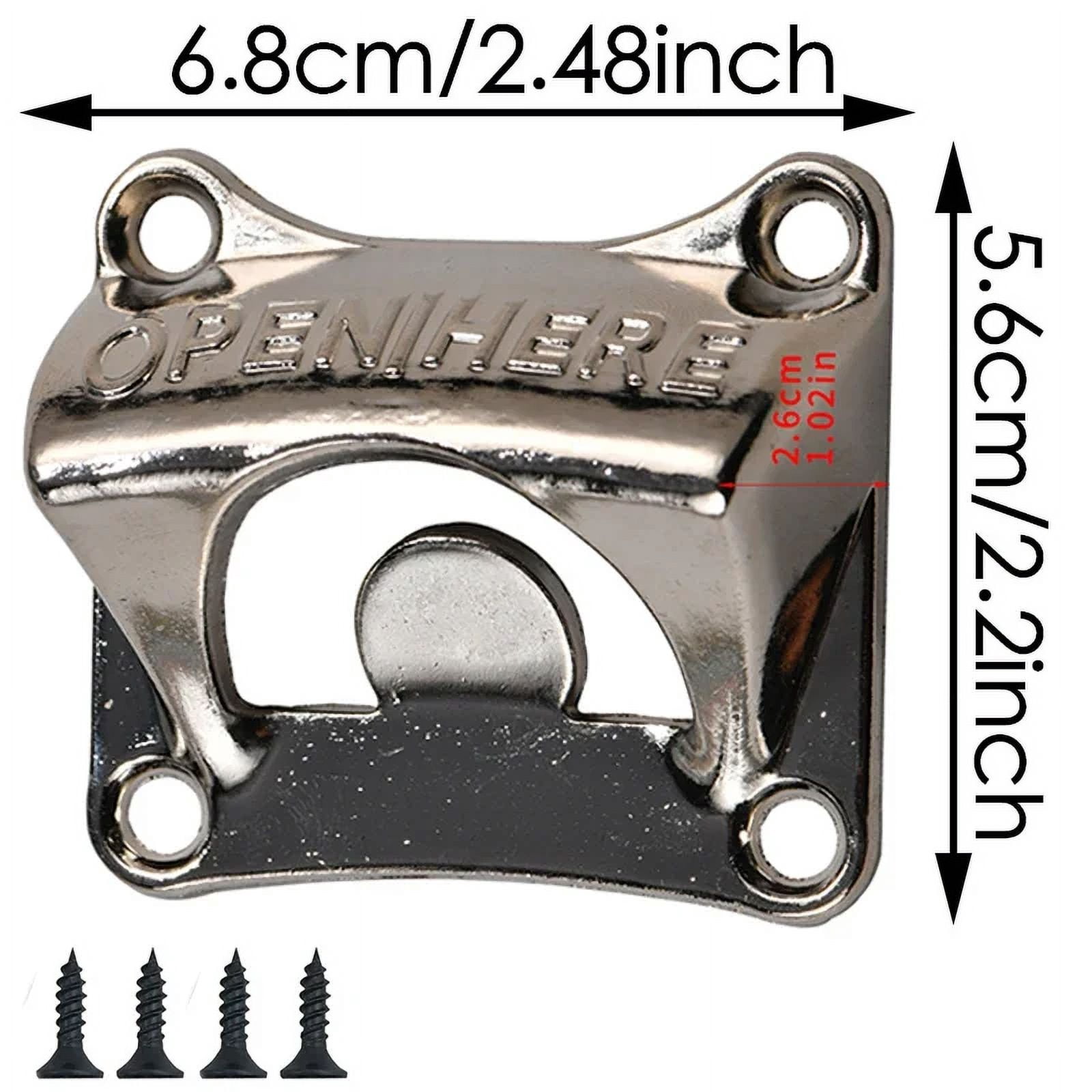 1pc Metal Bottle Opener Wall Mounted Decorative Cafe Bar Wall Hanging ...