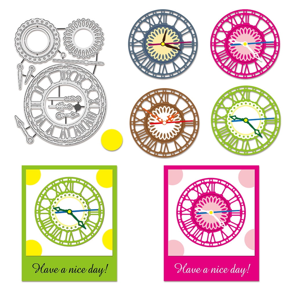 1pc Metal Clock Dies for Scrapbooking Paper Craft Card Making Stencils ...