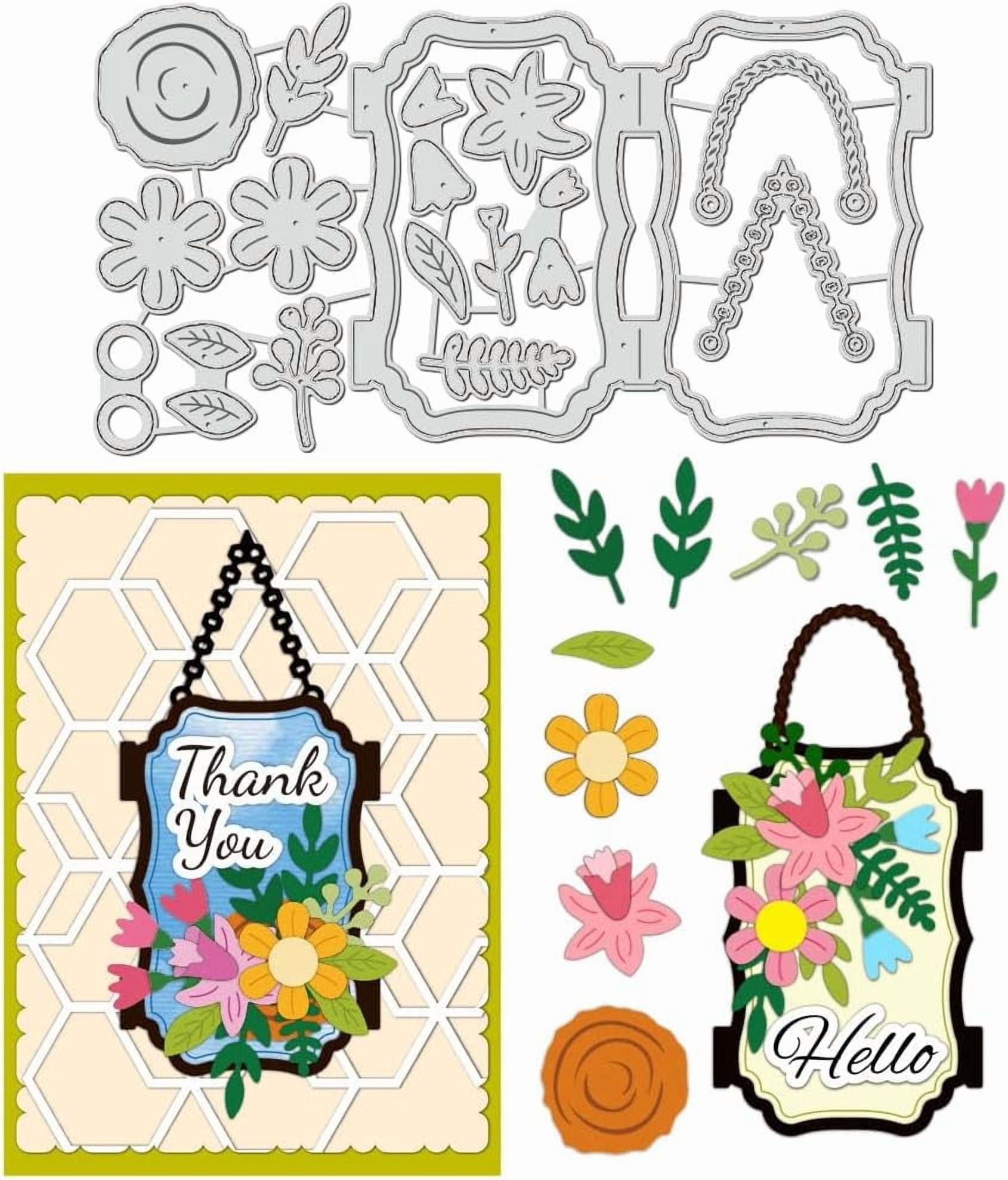 1pc Metal Die Cuts Tag Dies Cutting Dies Stencil Metal Set with 2 ...