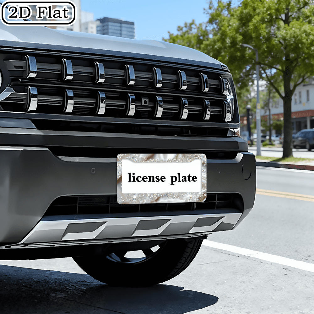 1pc Metal License Plate Frame - Exquisite Craftsmanship Featuring ...