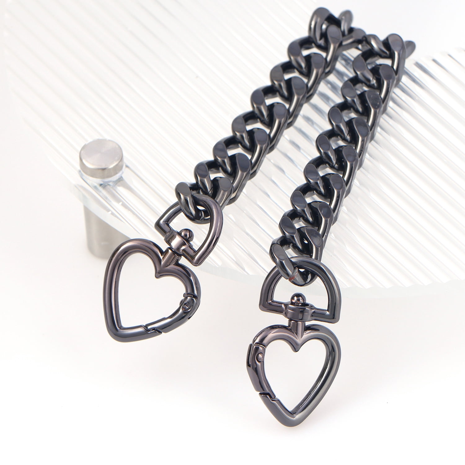 1pc Metal Purse Chain Strap Extender Heart Shape Purse Chain for ...