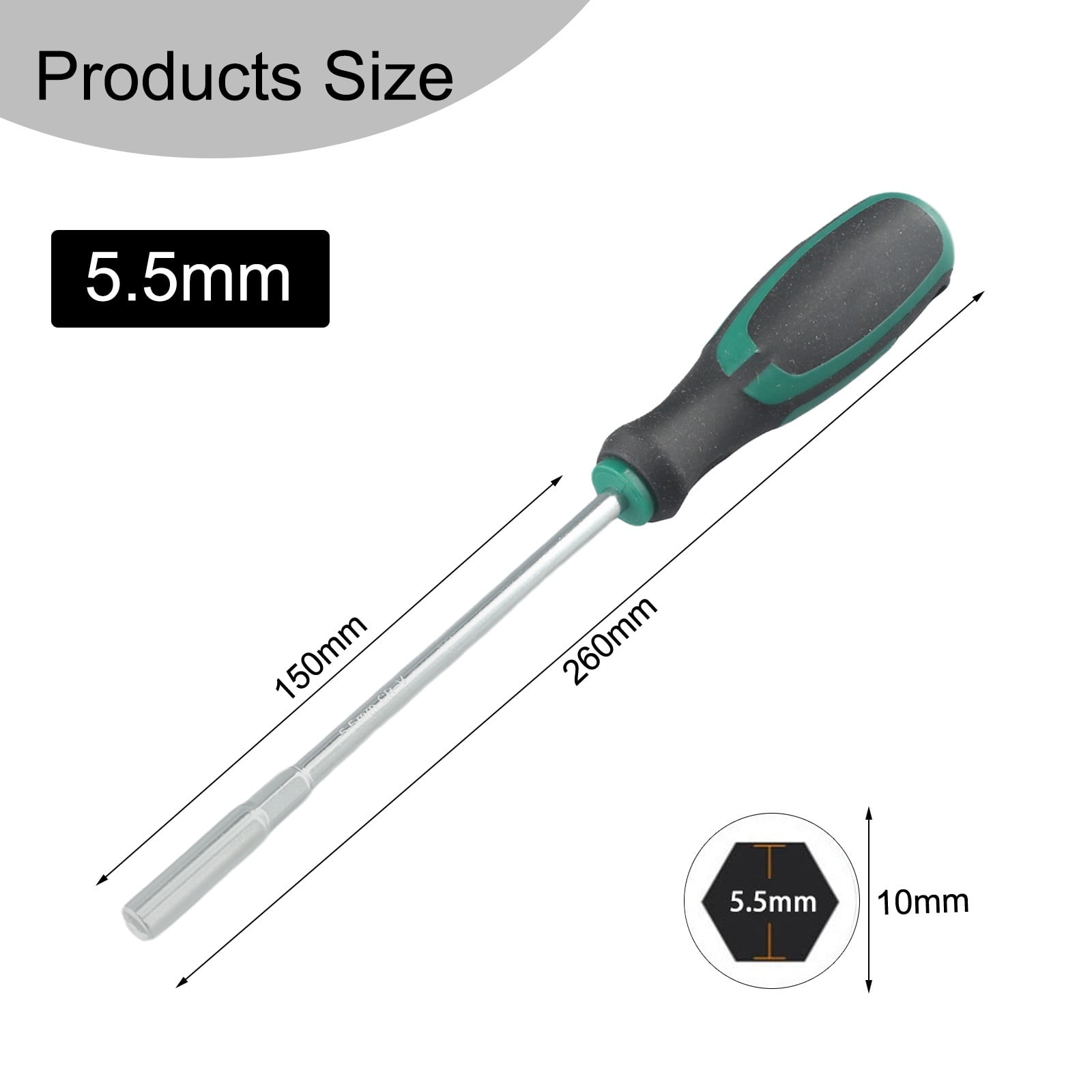 1pc Metal Screwdriver Socket Wrench Hex Screwdriver Hexagonal Nut Key ...