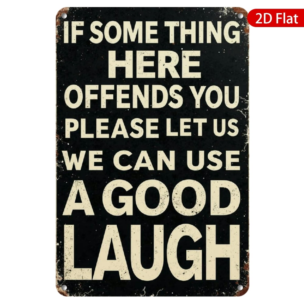 1pc Metal Wall Sign, 8x12 Inches, Inspirational & Humorous Design ...