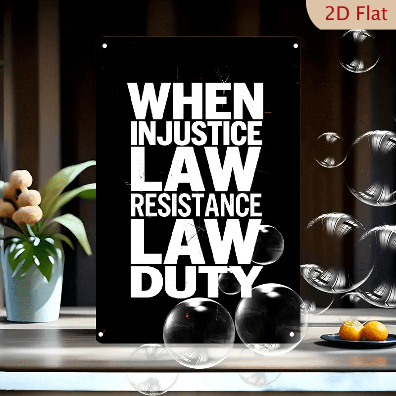 1pc Metal Wall Sign, 8x12 Inches, Motivational Quote Sign "When ...