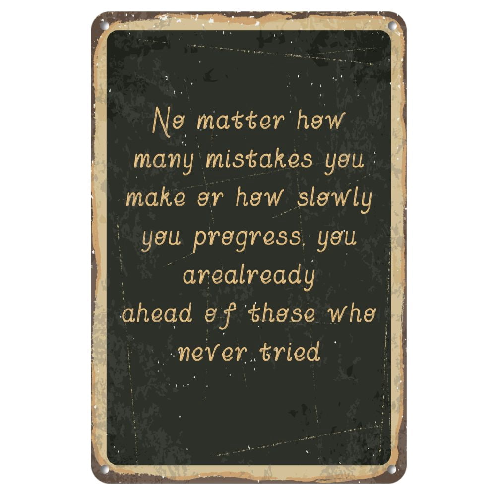 1pc Metal Wall Sign, 8x12 Inches, Rustproof & UV Protected, Ideal for ...