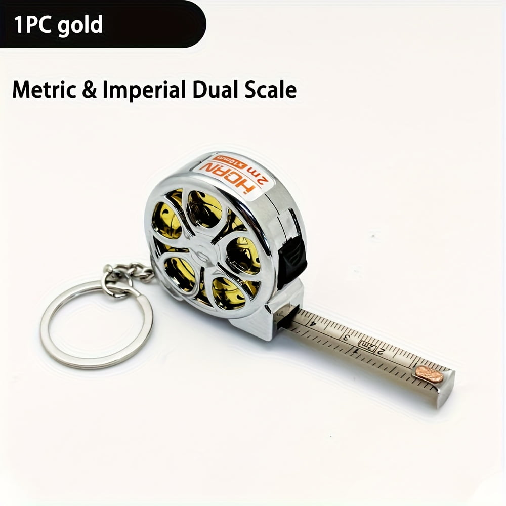 1pc Mini Keychain Tape Measure - 78.74inch Steel Tape Measure ...