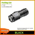 1pc Mini Portable LED Flashlight, 5 Modes Lantern, Black/Green/Silver ...
