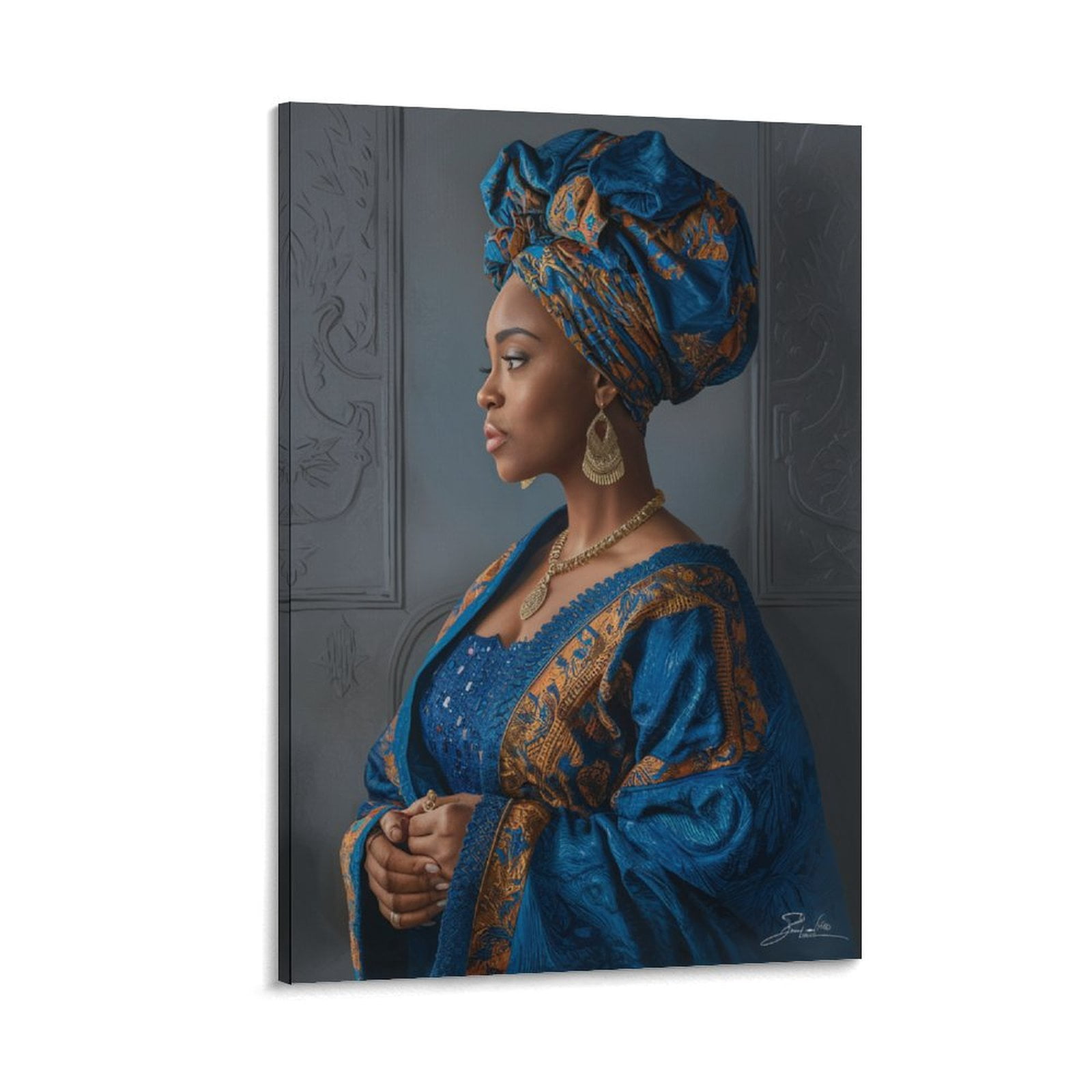 1pc Modern Abstract African-Inspired Pictures Print Wall Art With ...