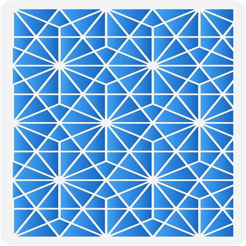 1pc Modern Geometry Painting Stencil 11.7x8.3 inch Large Plastic Wall ...