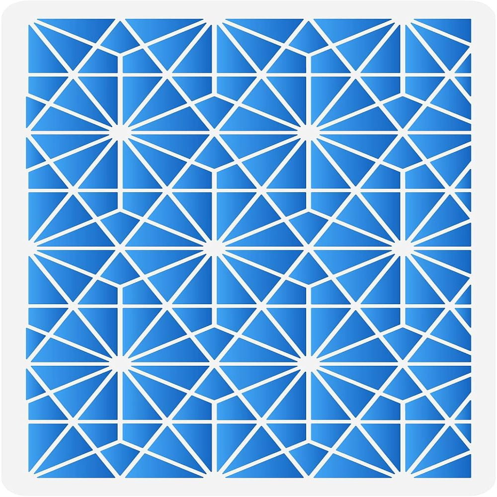 1pc Modern Geometry Painting Stencil 11.7x8.3 inch Large Plastic Wall ...