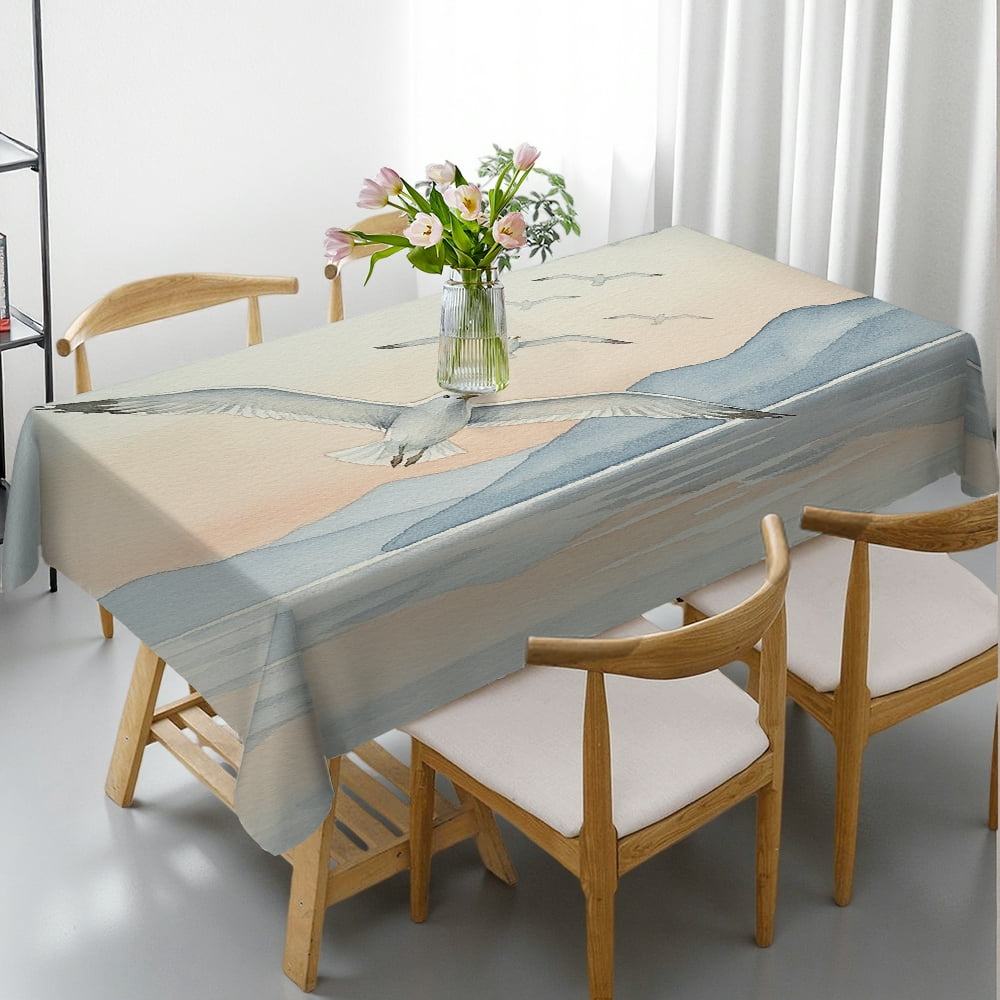1pc Morning Flight Watercolor Print Tablecloths rectangle tables large ...