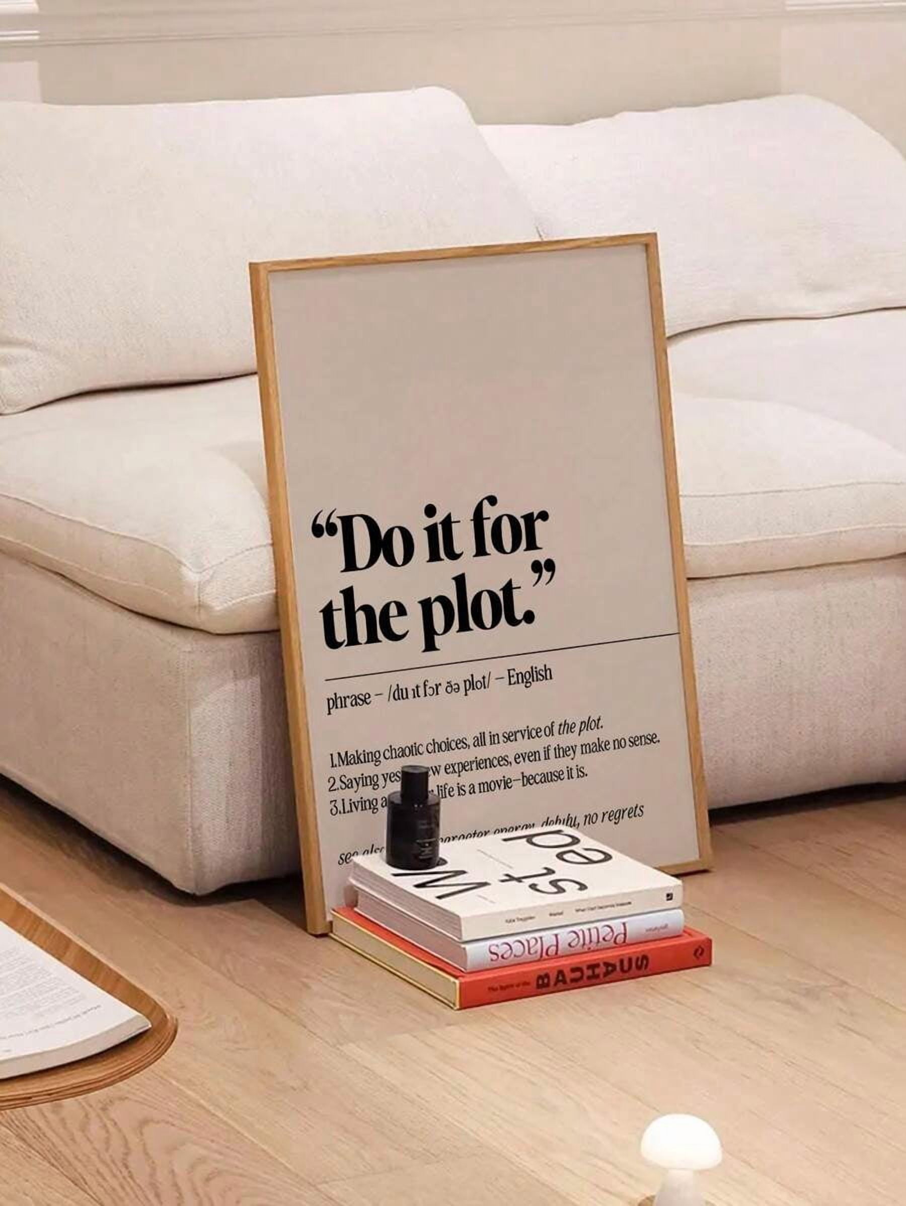 1pc Motivational Canvas Wall Art - "Do It" Consistency Poster With ...