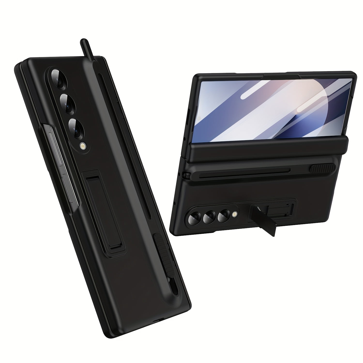 1pc Multi-Colored Foldable Case for Samsung ZFOLD3-6 - Integrated Shell ...