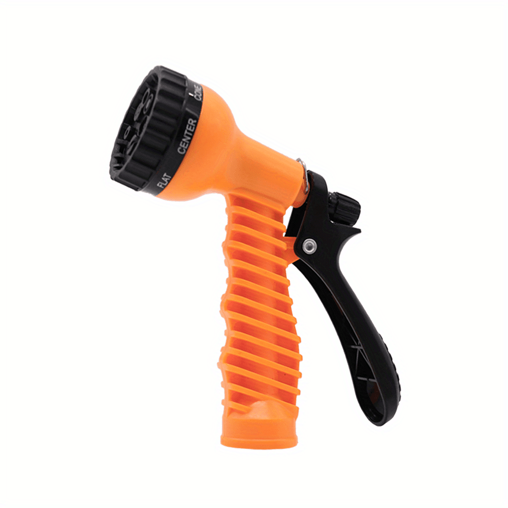1pc Multi-Pattern Garden Hose Nozzle - 7 Adjustable Sprayer Patterns ...