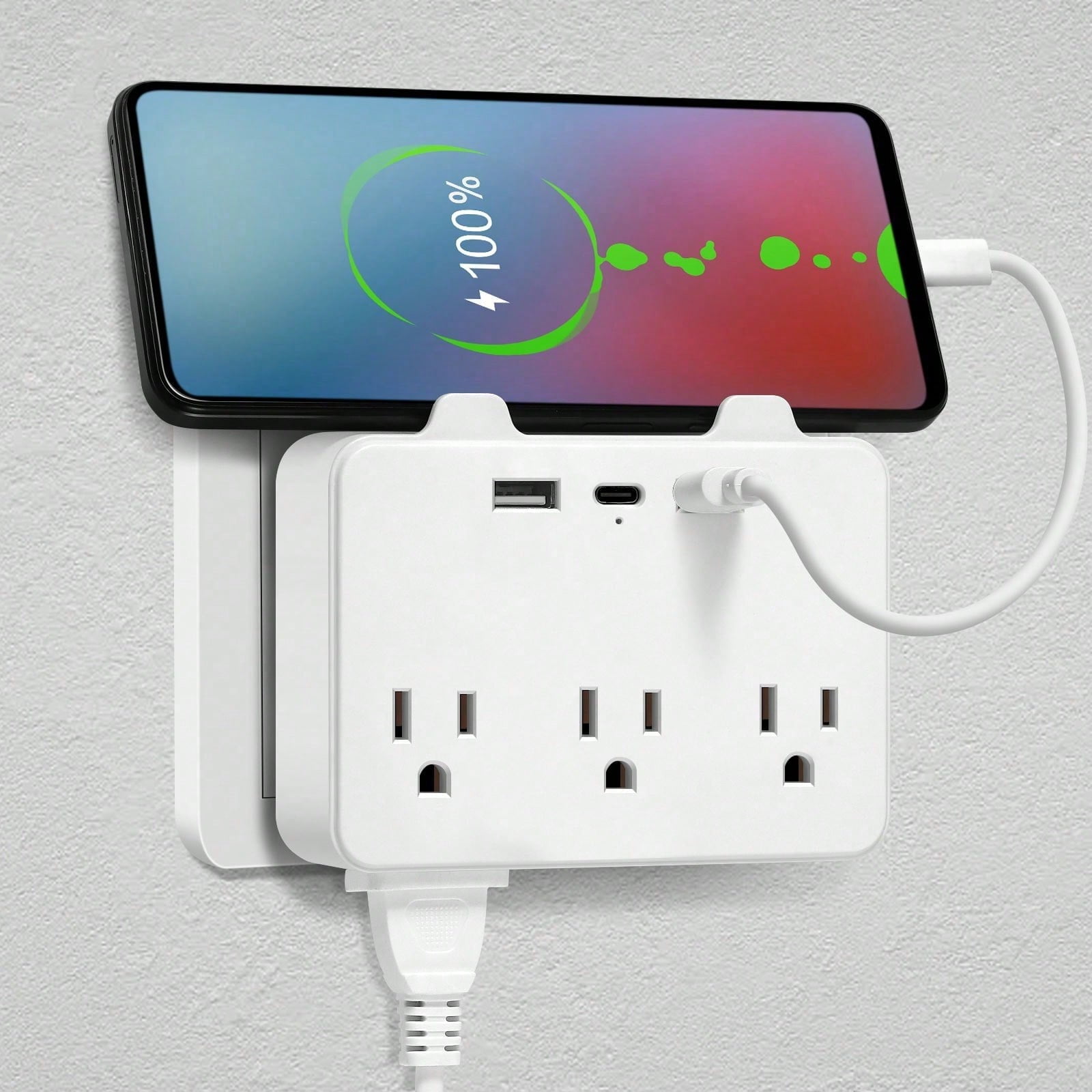 1pc Multi-Plug Socket Expander With USB Jack, Multiple Socket Socket ...