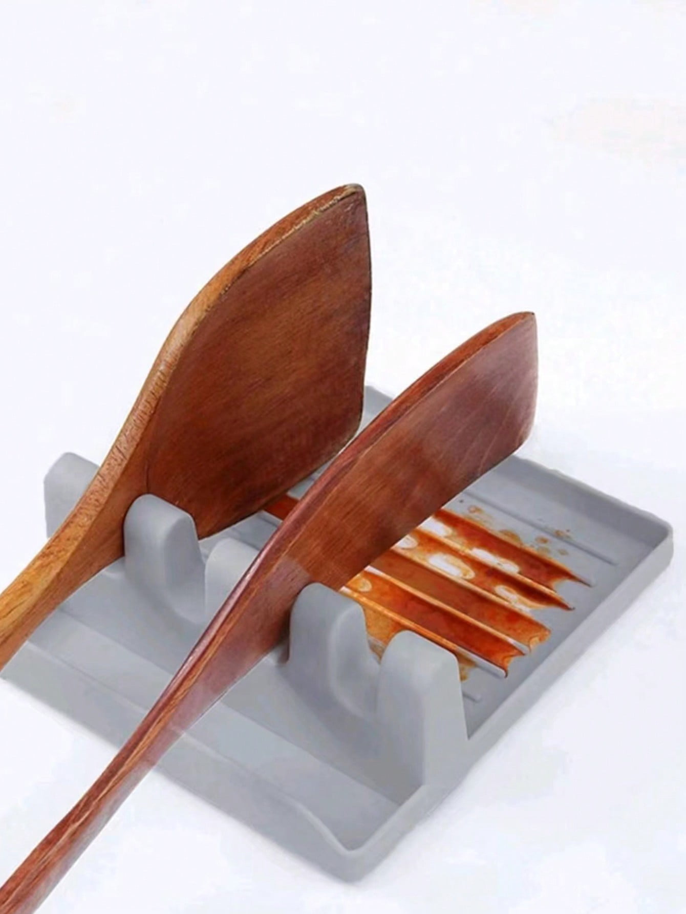 1pc Multifunctional Silicone Pot Lid Holder Serving As Spoon Rest ...