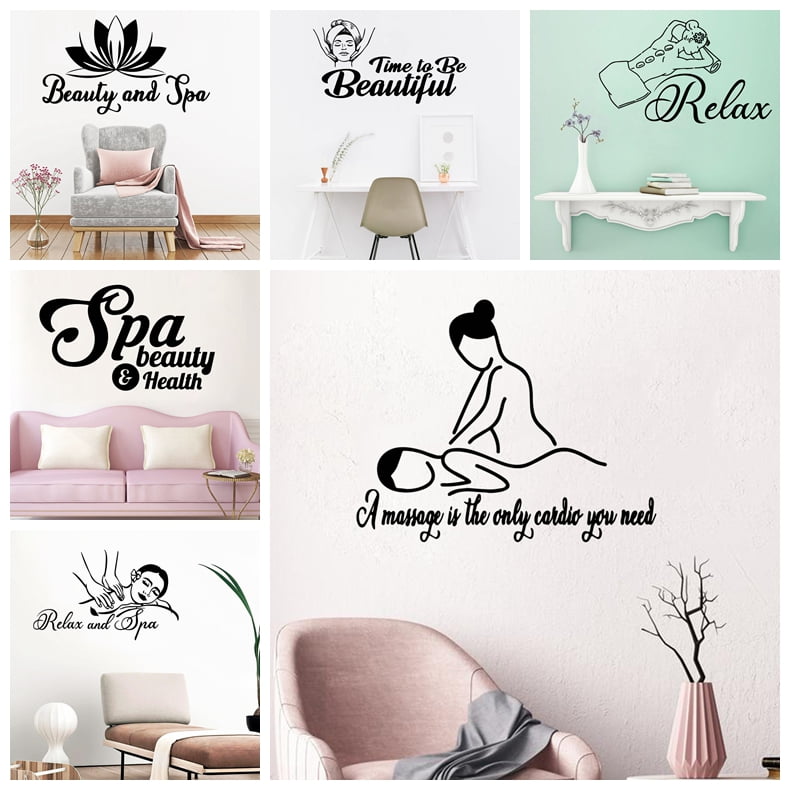 1pc NEW spa frase Wall Sticker Home Decoration Accessories Spa Suitable ...