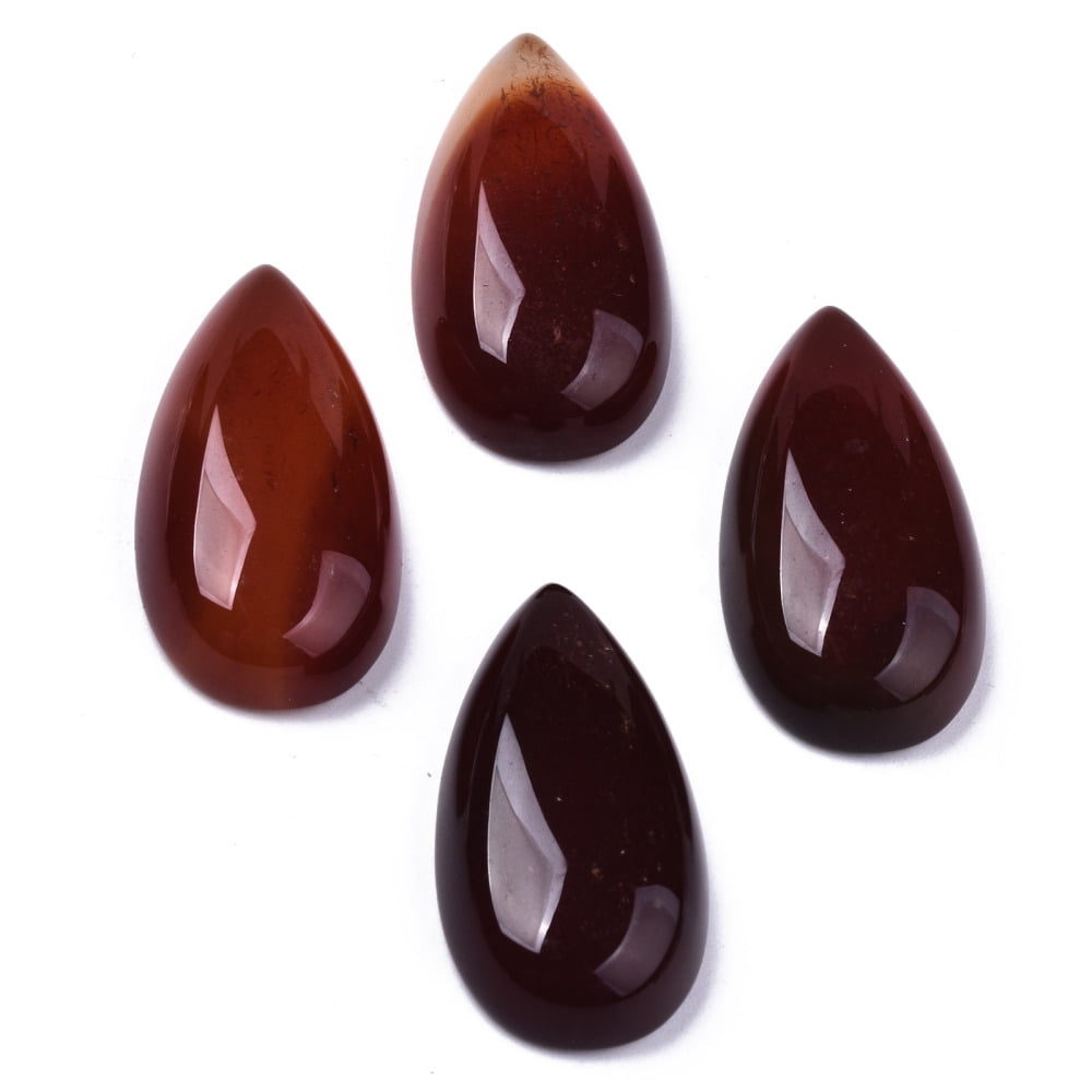 1pc Natural Carnelian/Red Agate Cabochons Teardrop 28~29x15~17x6~9mm ...