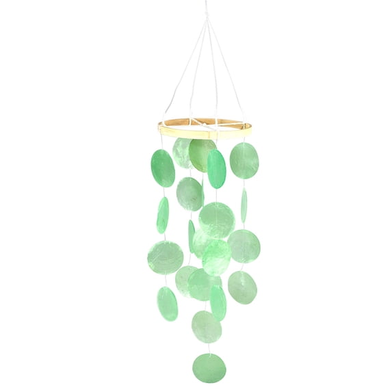 1pc Natural Shell Wind Chimes with Bamboo Link Rings for Home Room ...