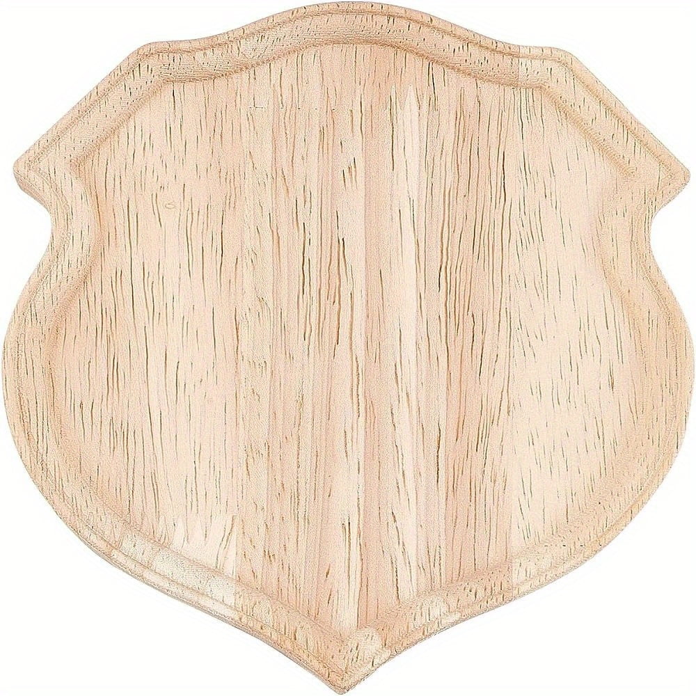 1pc Nature Wood Plaque Unfinished Wooden Plaque 12x15x1.8cm Shield ...