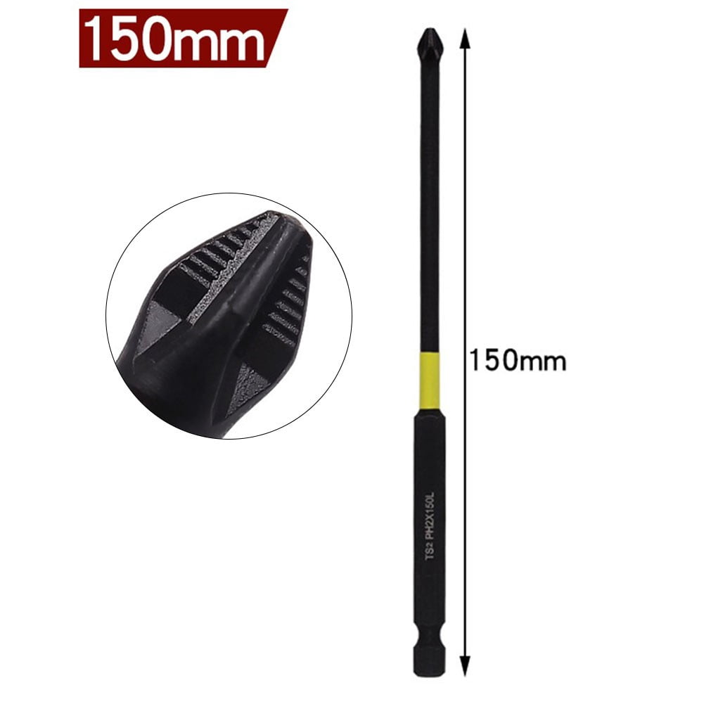 1pc Non-Slip Cross Screwdriver Bit Magnetic Batch Head Im-pact Strong ...