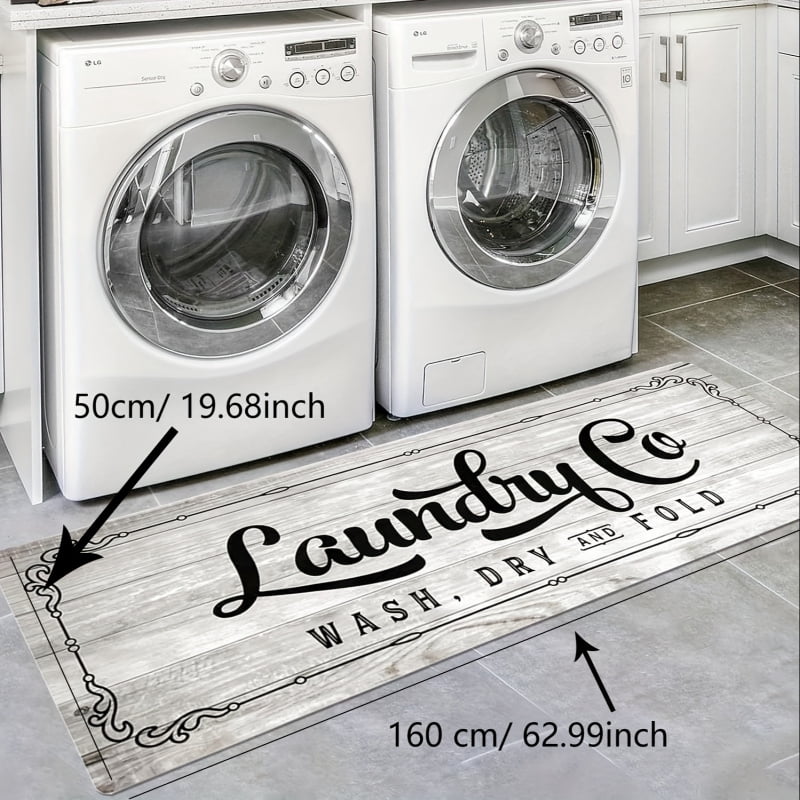 1pc Non Slip Laundry Room High Quality Runner Rug, Decor Non-Skid ...