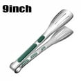 1pc Non Slip Stainless Steel Food Tongs Meat Salad Bread Clip Barbecue ...