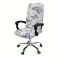 1pc Office Chair Cover With Durable Zipper Printed Washable Stretchable ...