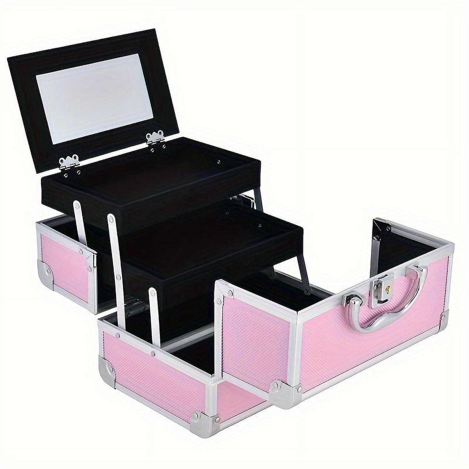 1pc Organizer, Travel-Friendly Aluminum Alloy Storage Box, Spacious ...