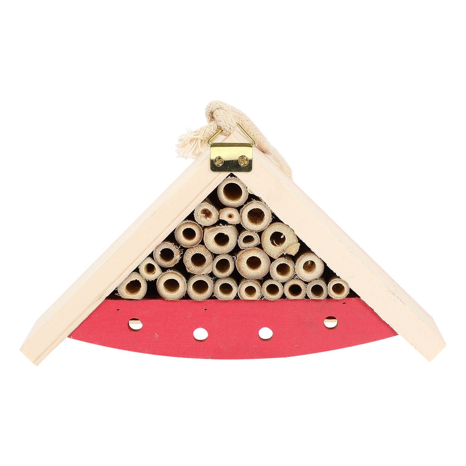 1pc Outdoor Wood Bee House for Garden Hanging Beehive Room - Walmart.com