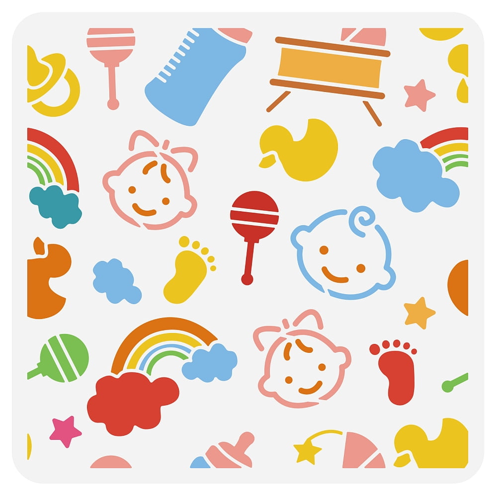 1pc PET Hollow Out Drawing Painting Stencils for DIY Scrapbook Photo ...
