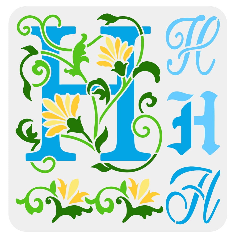 1pc PET Hollow Out Drawing Painting Stencils for DIY Scrapbook Photo ...