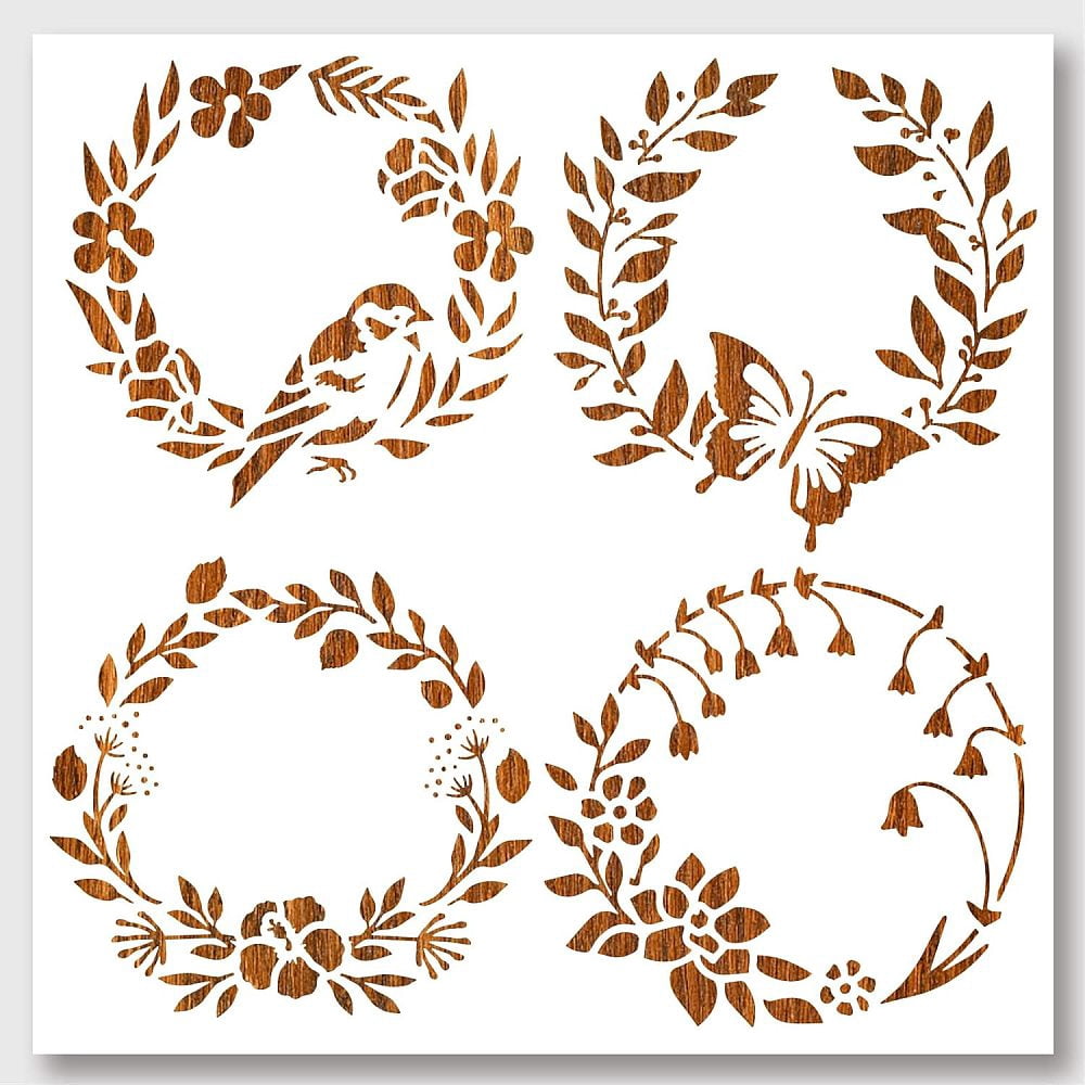 1pc PET Hollow Out Drawing Painting Stencils for DIY Scrapbook Photo ...